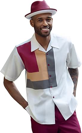 Amazon.com: MONTIQUE Symmetry Pattern Walking Suit - Premium Quality ...