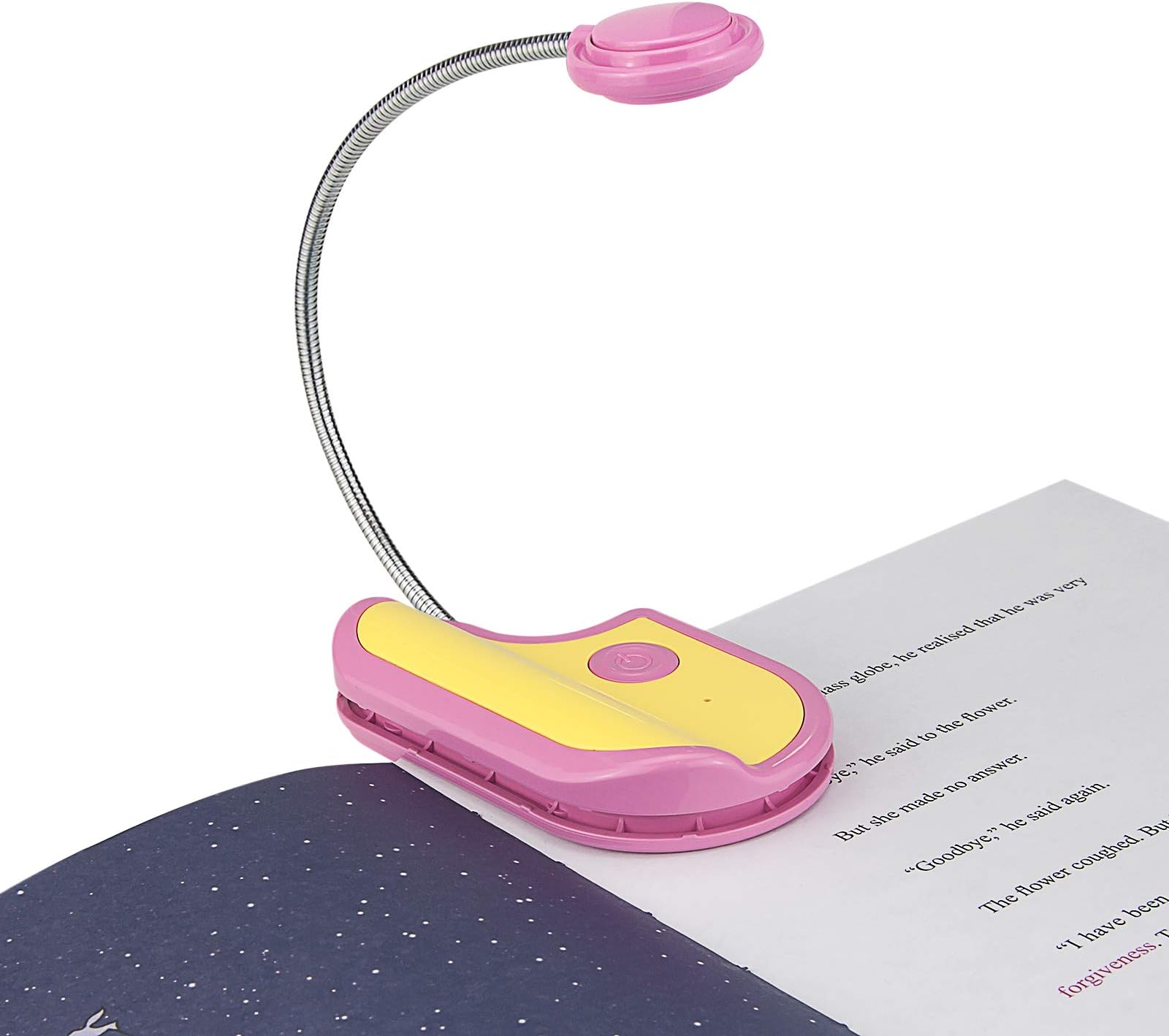 Akomid Book Light, USB Rechargeable Reading Light, Eye-Cared Amber ...