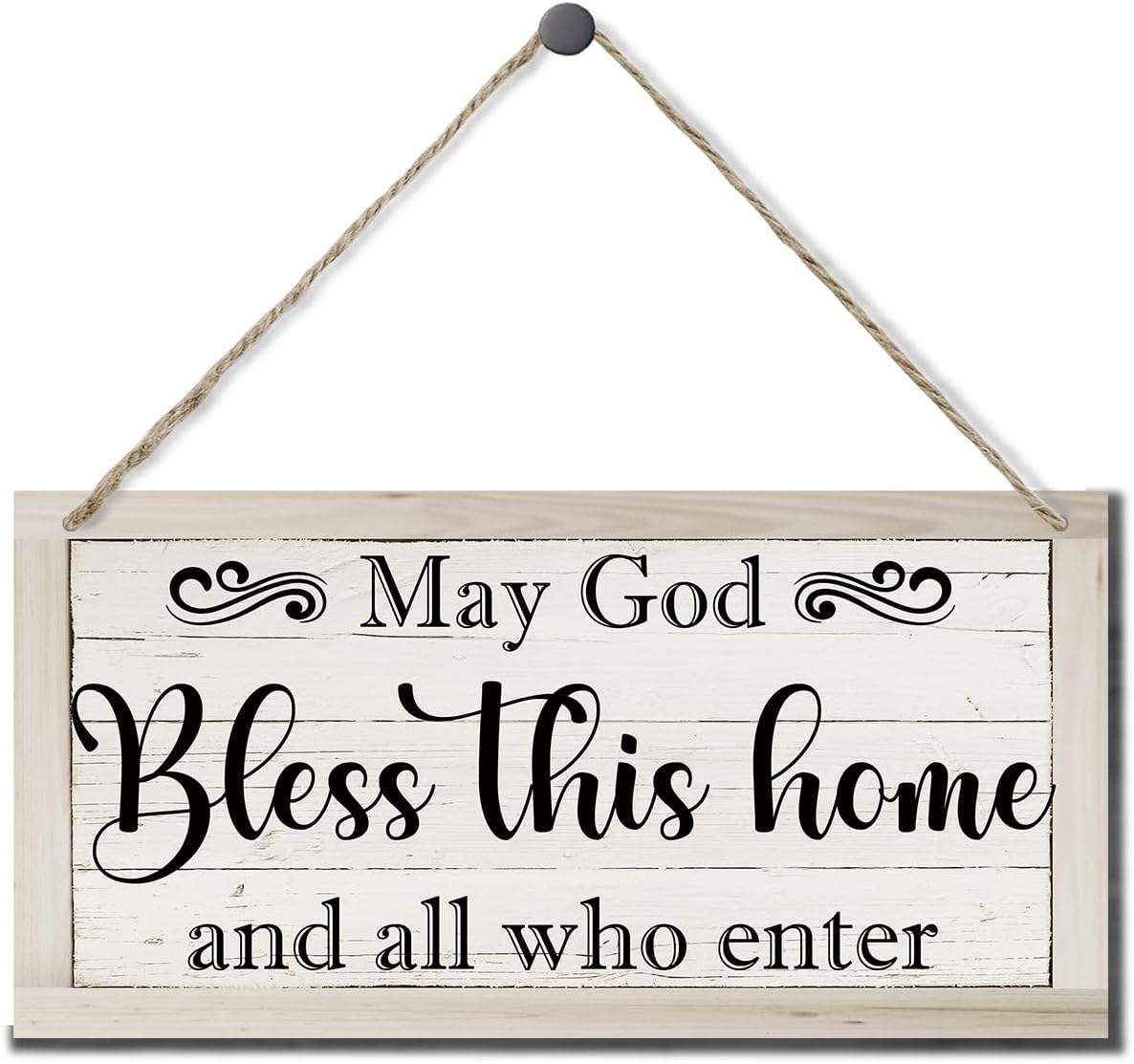 Amazon.com: May God Bless This Home Decor Sign, Printed Wood Wall Art ...
