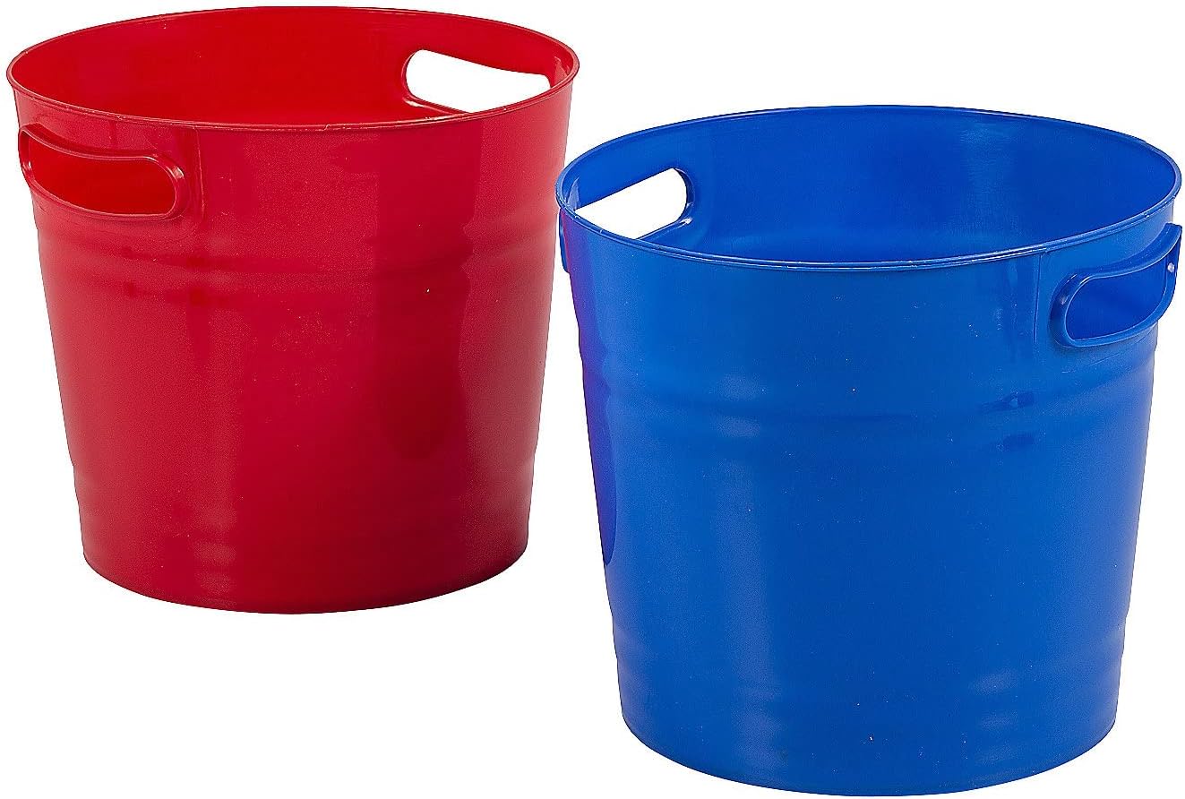 Amazon.com: Red & Blue Bucket Assortment, 4 Piece: Home & Kitchen