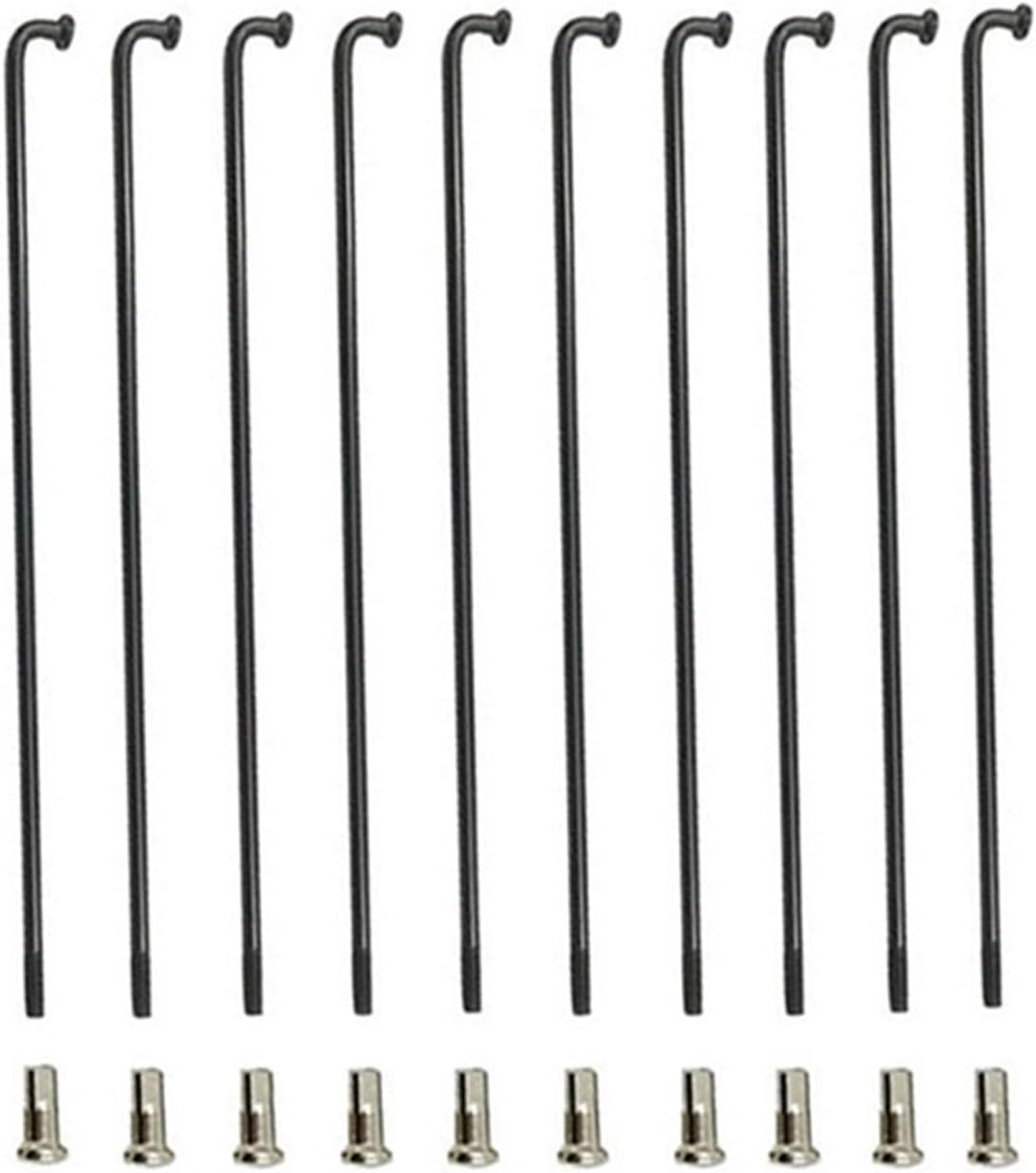 Amazon.com : USZAOY 12G 2.6 Mm E-Bike Spokes Black Color J-Bend ...