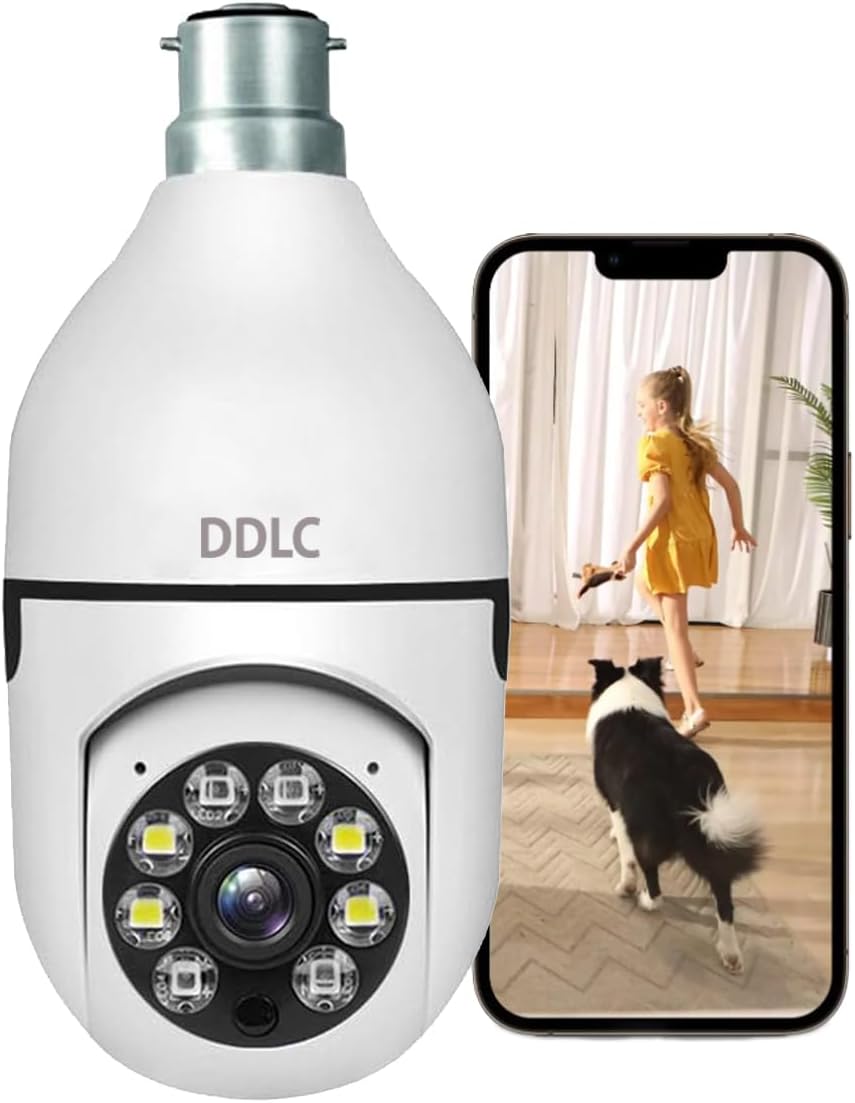 Buy HIFOCUS 4MP 2K 2560 * 1440P QHD Outdoor CCTV WiFi Bulb Camera ...