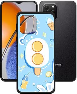 Amazon.com: BMPNLSZ TPU Cover for Huawei Nova Y62, Black Flexible ...