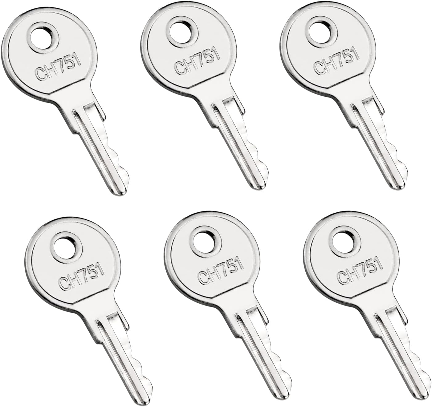 Amazon.com: 6Pcs CH751 RV Keys, Camper Keys RV Replacement Keys CH751 ...