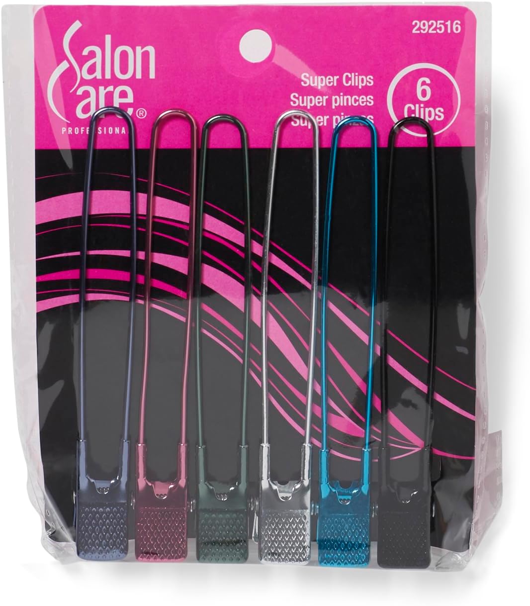 Amazon.com : Salon Care Metal Section Clips : Hair Pins : Beauty ...