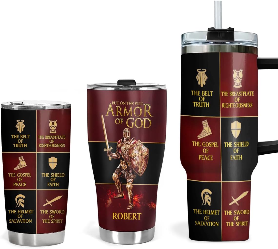 Amazon.com | Jesuspirit Personalized Tumblers For Men - Christian ...