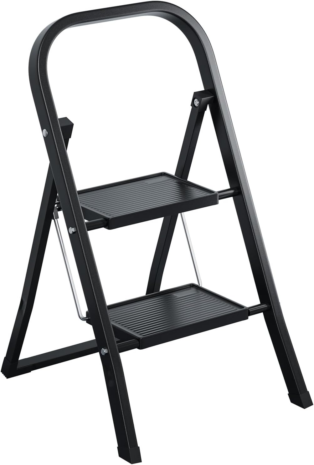 Amazon.com: Folding 2 Step Ladder Wide Anti-Slip Pedal - Folding Small ...