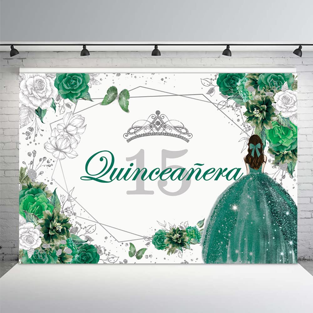 Buy MEHOFOND Quinceanera Backdrop Sweet 15 Girls Miss Quince Banner ...
