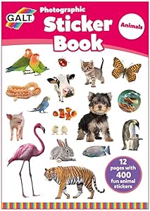 Galt Toys, Photographic Sticker Book - Animals, Contains Over 400 ...