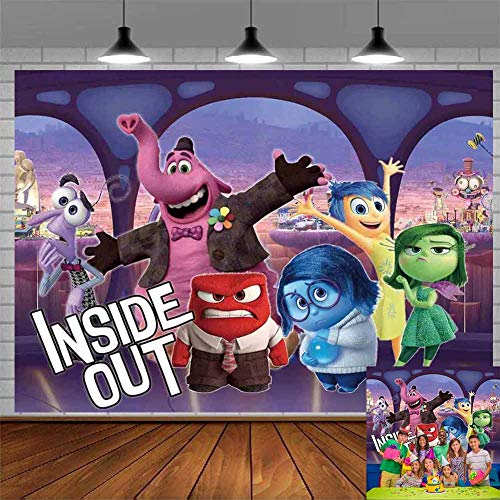 Buy Inside Out Backdrop Photography Movie Themed Background for Boy and ...