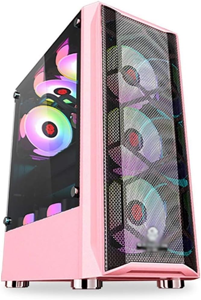 Gabinete Gamer ATX Case, Mid-Tower PC Gaming Case ATX/M-ATX/ITX - Front ...