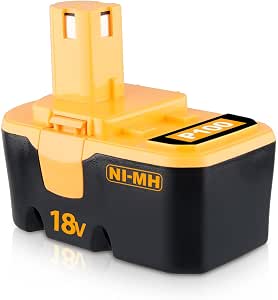 Amazon.com: VANTTECH 4.8Ah Ni-MH 18V P100 Replacement for Ryobi Battery ...