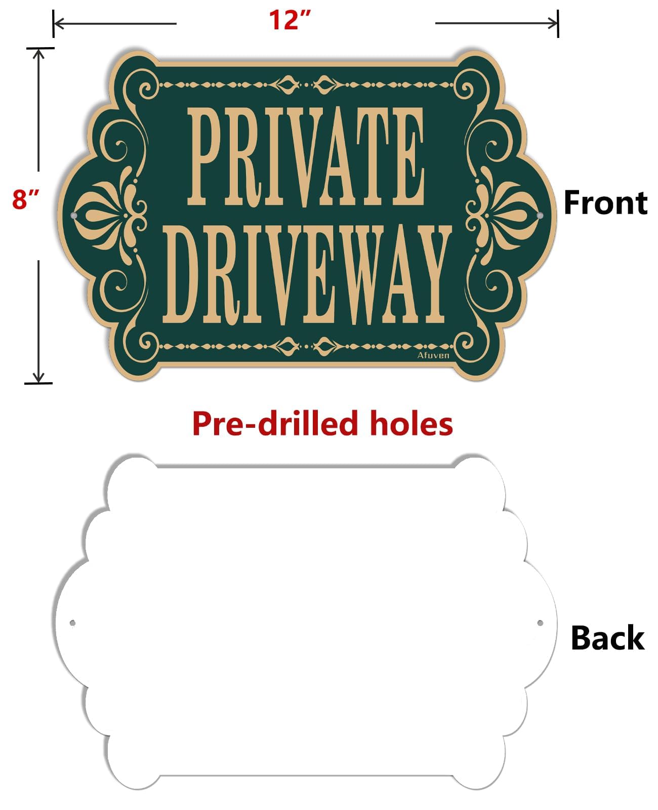 Exterior Driveway Signs Private Driveway Do Not Enter Warning Sign