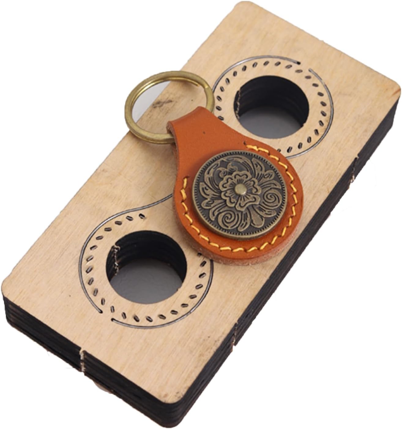 Amazon.com : TOPWOOZU Leather Cutting Dies, Keychain Die Metal Cutter ...