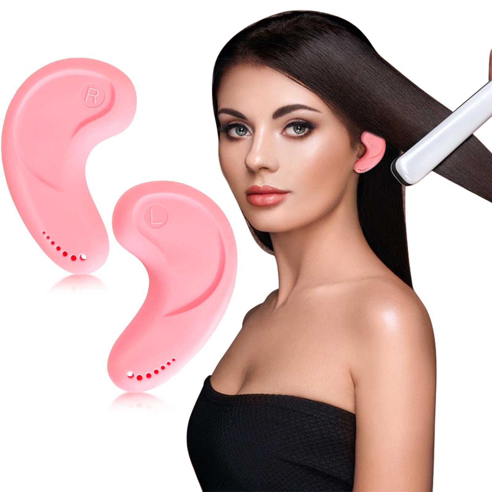 Amazon.com : Ear Covers for Hair Coloring Hot Comb Flat Iron Hair ...