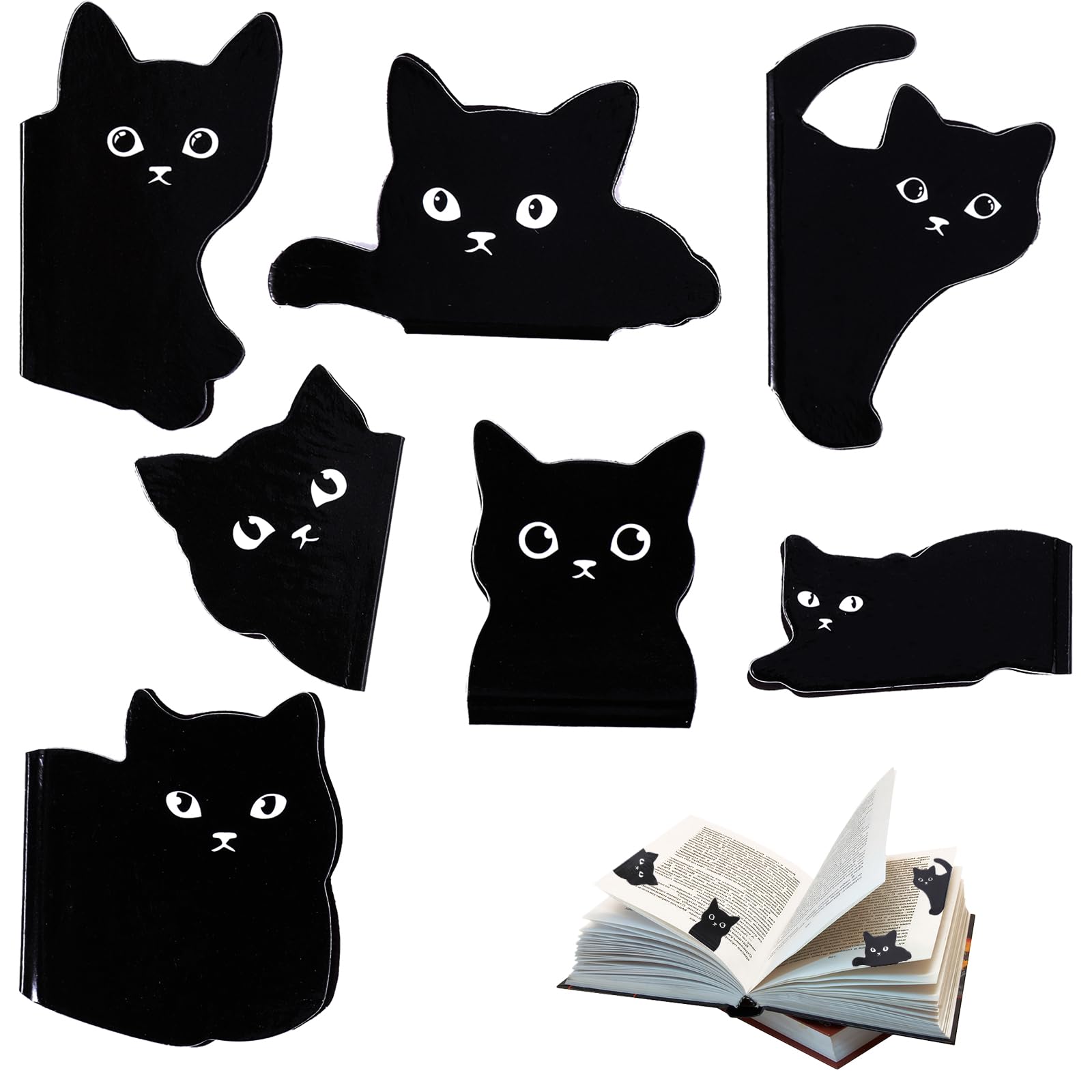 Amazon.com: simarro Magnetic Bookmarks, 6/7 Pieces Assorted Cute ...