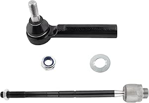 Amazon.com: YMAUGP 2pcs Front Outer Inner Tie Rod End Links Kit ...