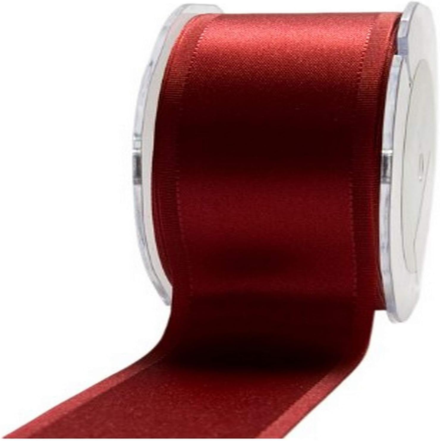 Amazon.com: May Arts 1-1/2-Inch Wide Ribbon, Burgundy Satin