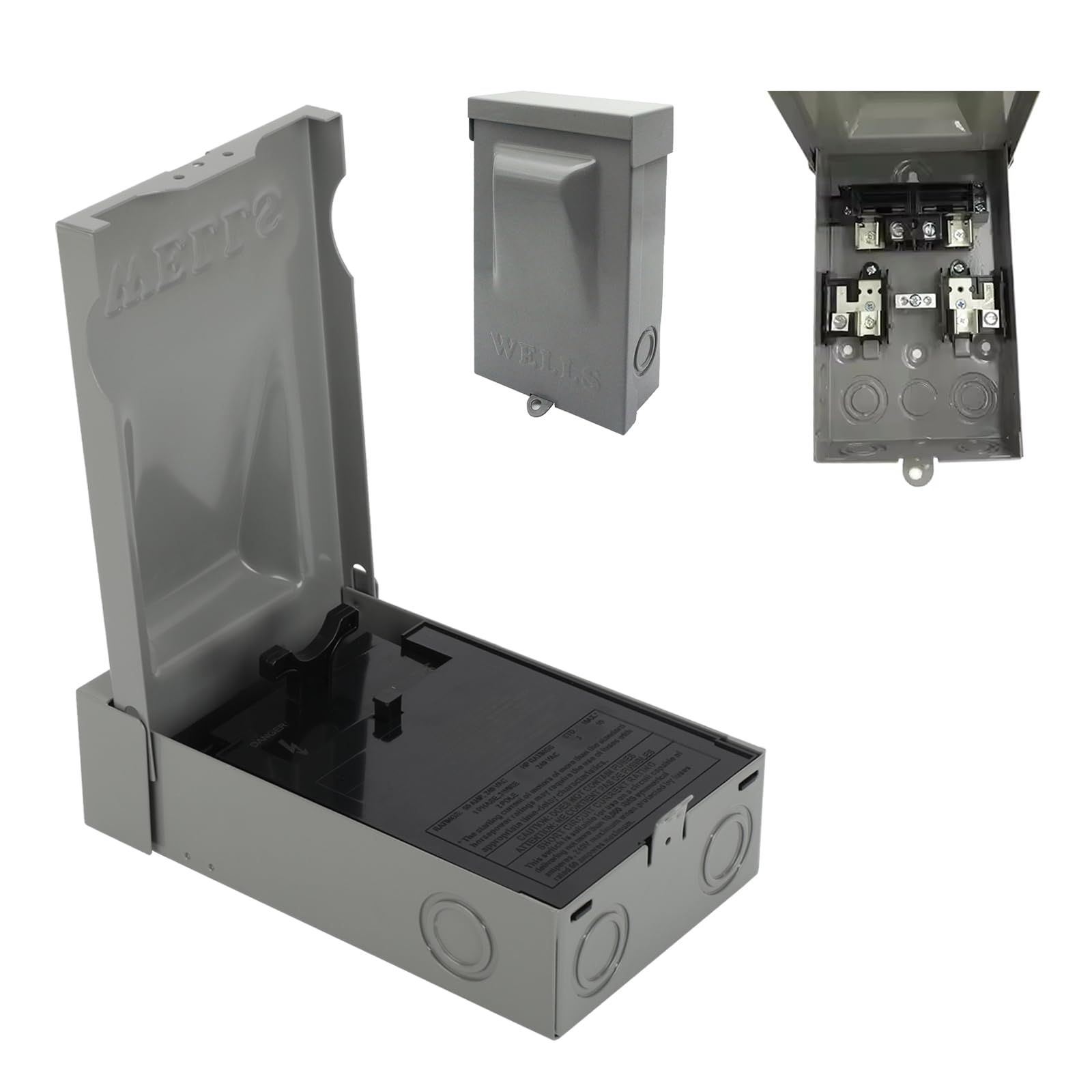 Snapklik.com : Wells 60 Amp Fuse Disconnect 120/240VAC AC Disconnect ...