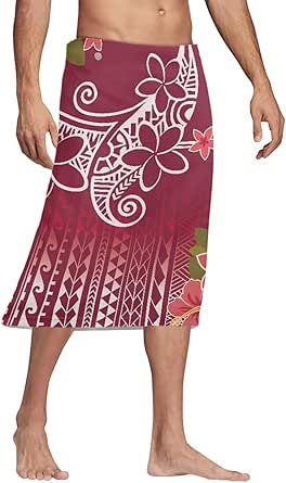 Hdjxbdhsv Tonga Tupenu Tatau Ie Faitaga Mens Wrap Skirt Polynesian ...