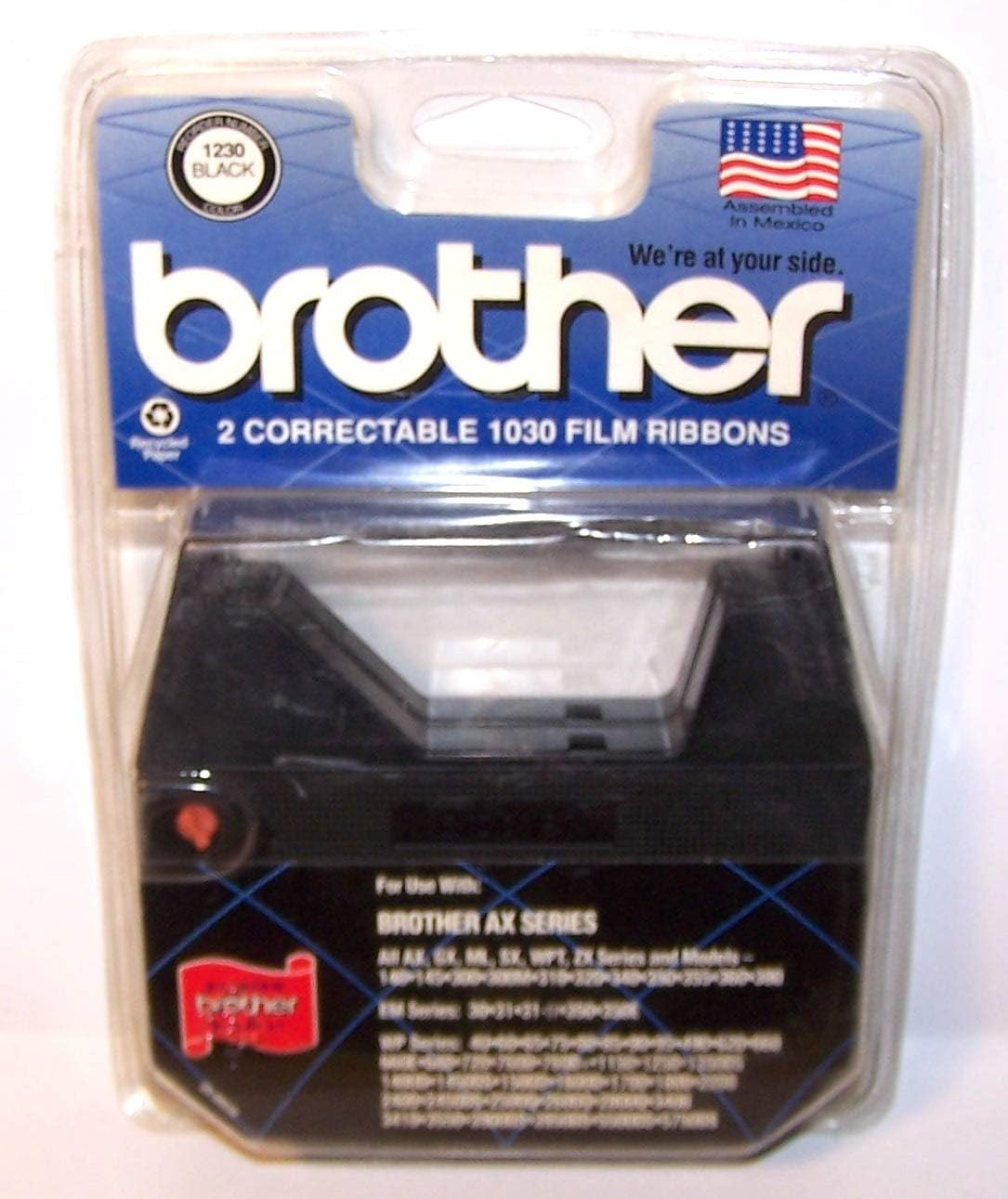 Amazon.com: Brother 1230 Black Typewriter Correction Ribbon (1230 ...