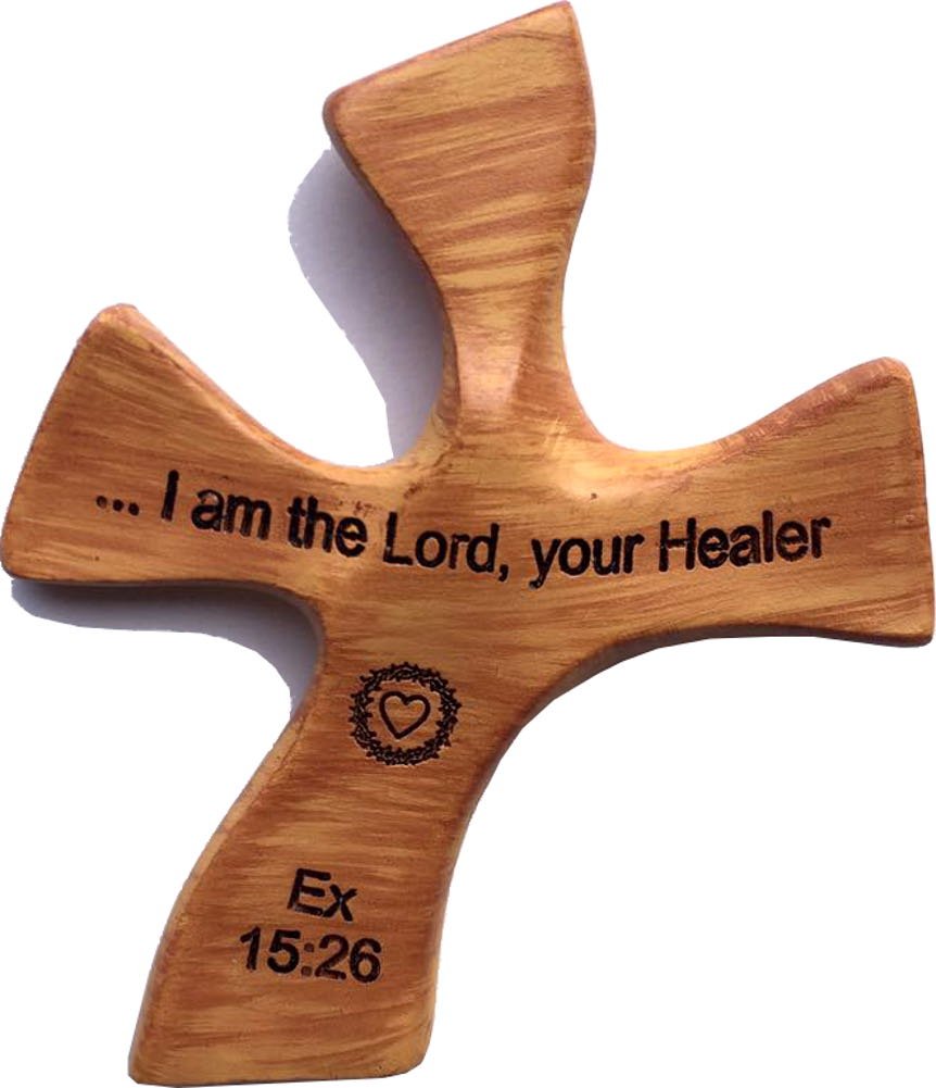 Amazon.com: Holy Land Market Resin Healing Cross - complete Package ...