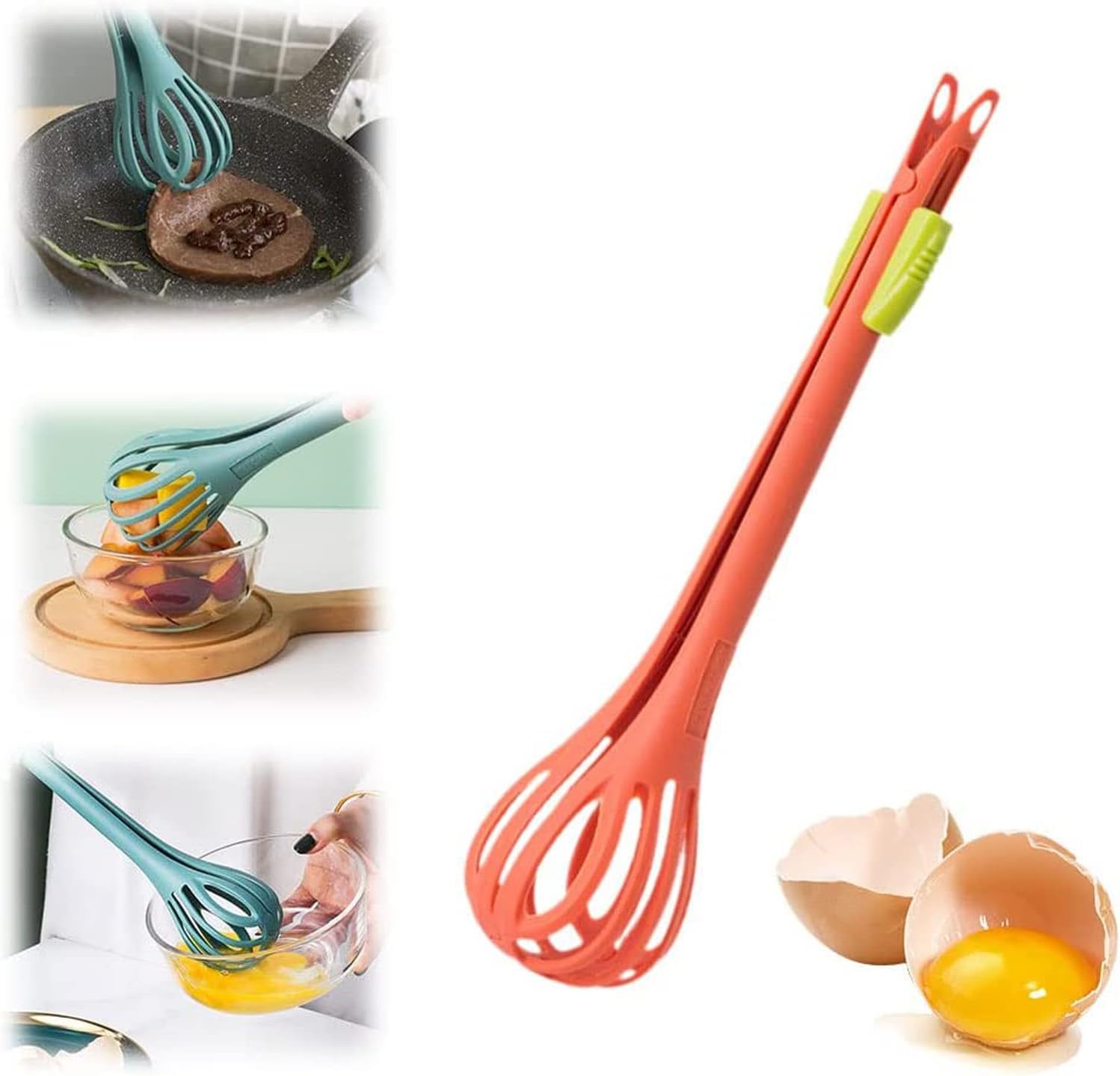 Amazon.com: 2 in 1 Food Clip & Egg Whisk, Multi-function Egg Beater and ...
