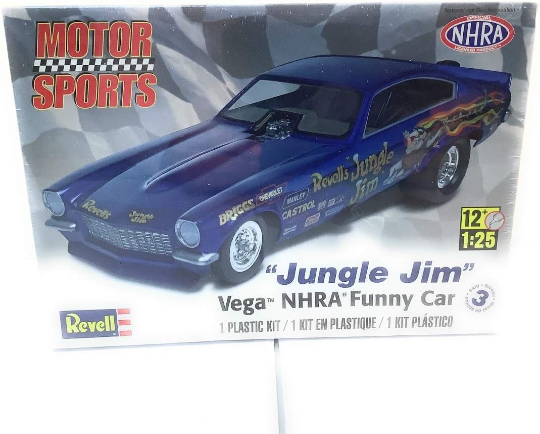Amazon.com: Revell/Monogram 'Jungle Jim' Vega NHRA Funny Car Kit : Arts ...