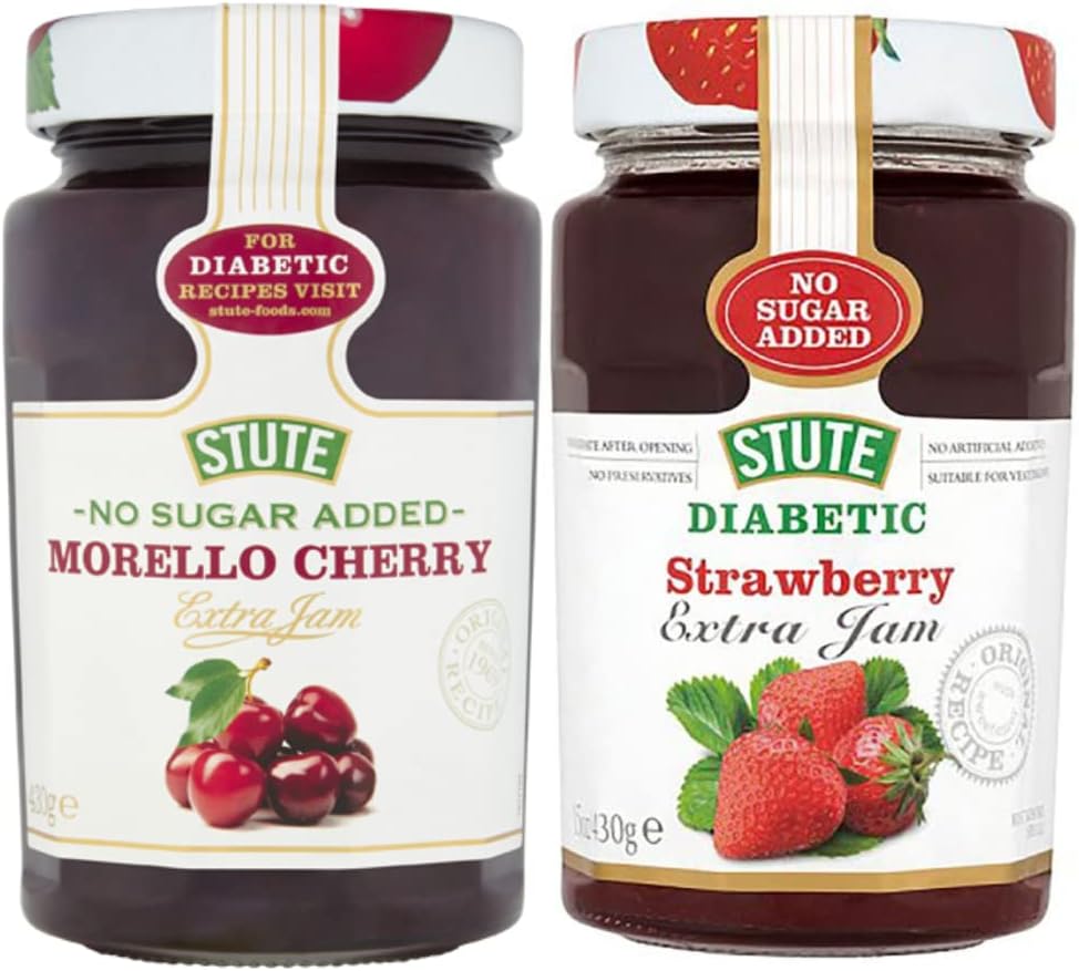 Diabetic Jam Bundle with Stute Diabetic Strawberry Jam 430g and Stute ...