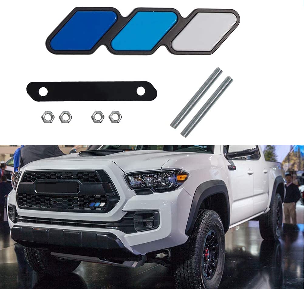 Buy Gosccess Tri-Color Navy Blue/Blue/White Front Grille Emblem ...