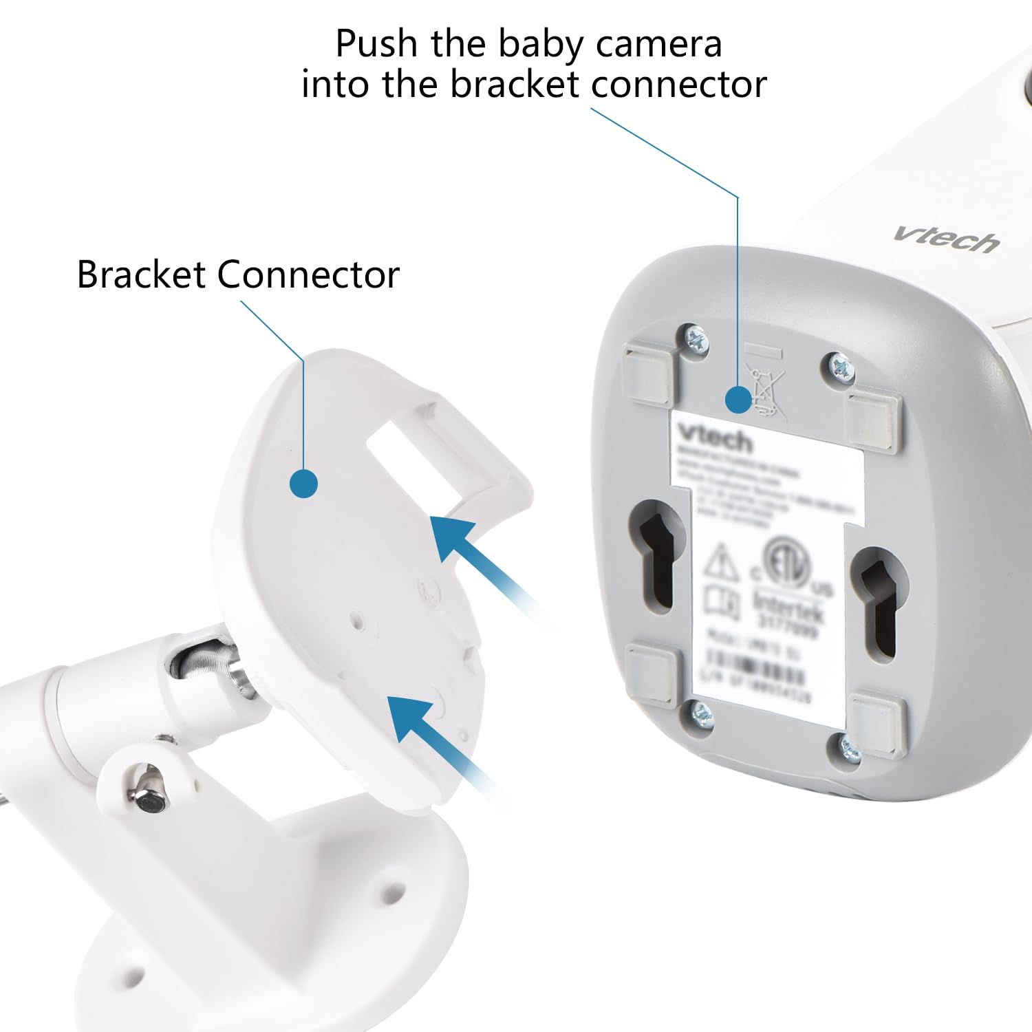 Snapklik.com : Adjustable Baby Monitor Wall Mount For VTech VM819, Baby ...