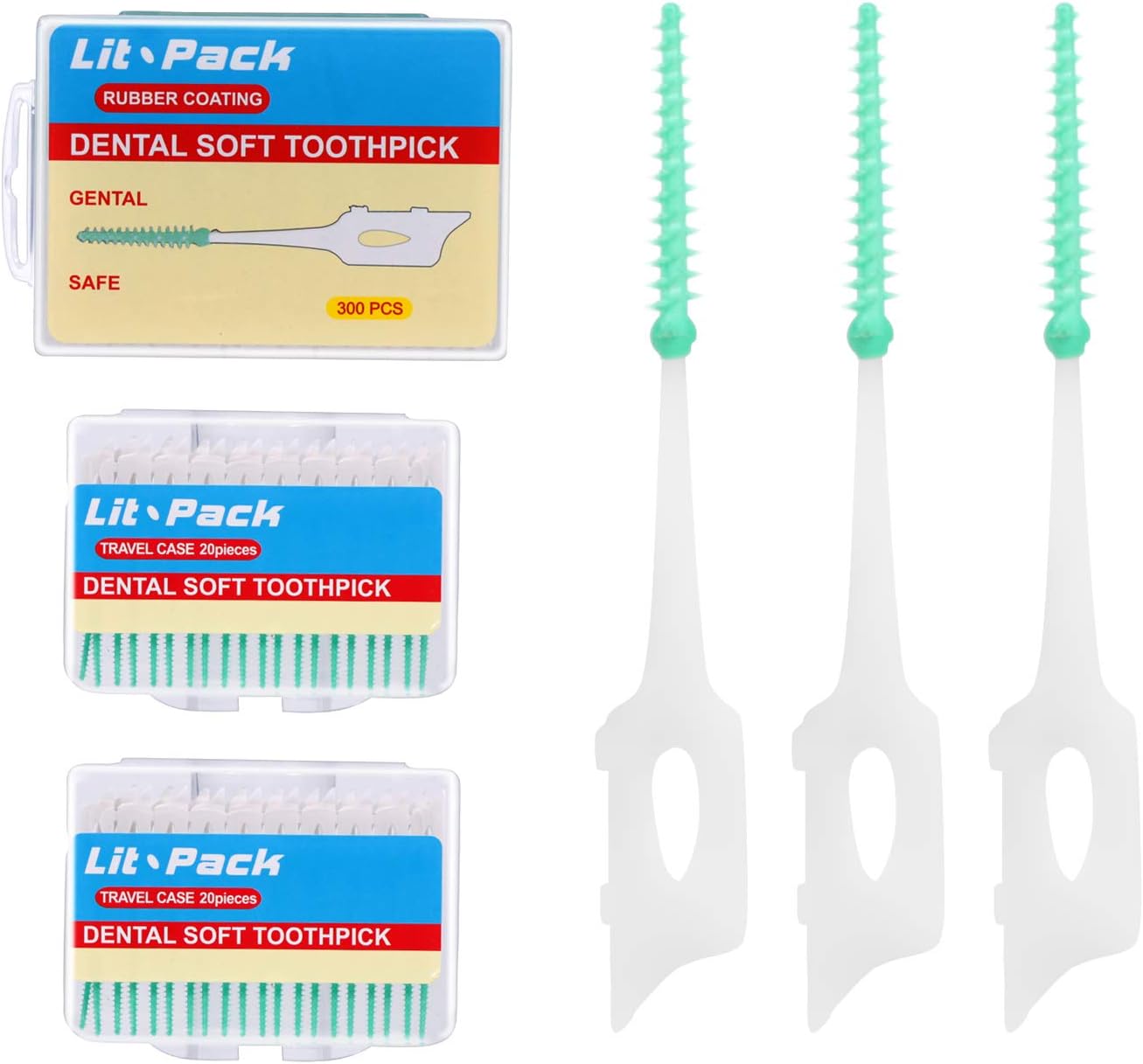 Amazon.com: Silicone Soft Dental Pick Easy to Use Interdental Brush ...