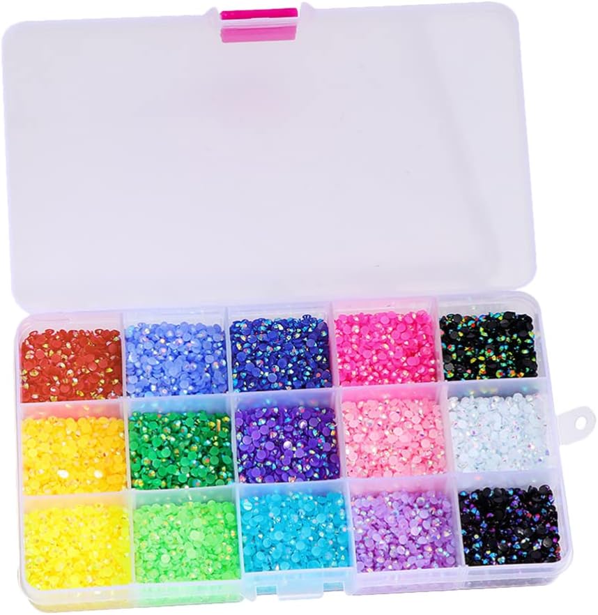 Lurrose Rinestones Set Ab Rhinestones Flatback Nail Diamonds ...
