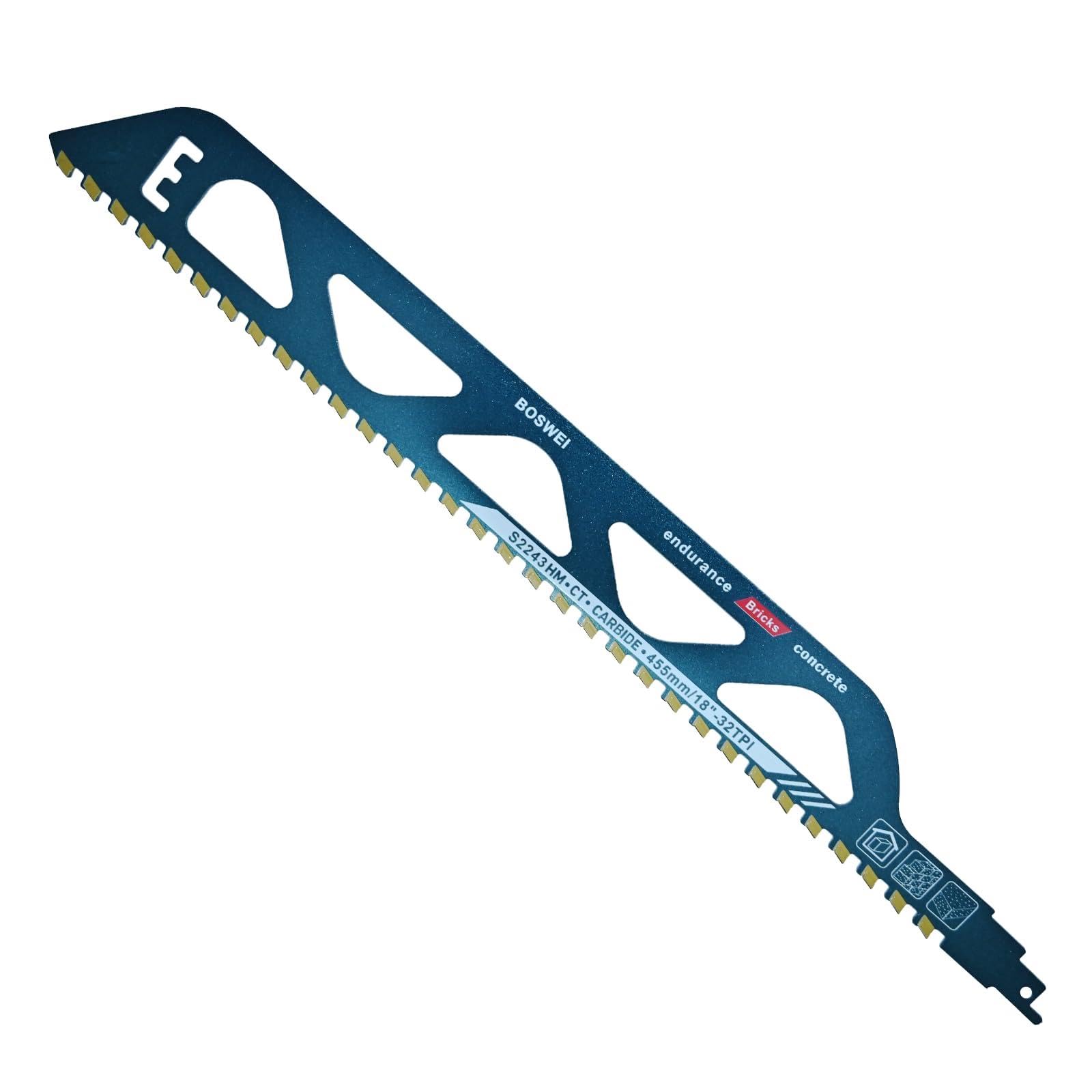 Snapklik.com : 18 Inch Reciprocating Saw Blade, 32 TPI Teeth Tipped ...
