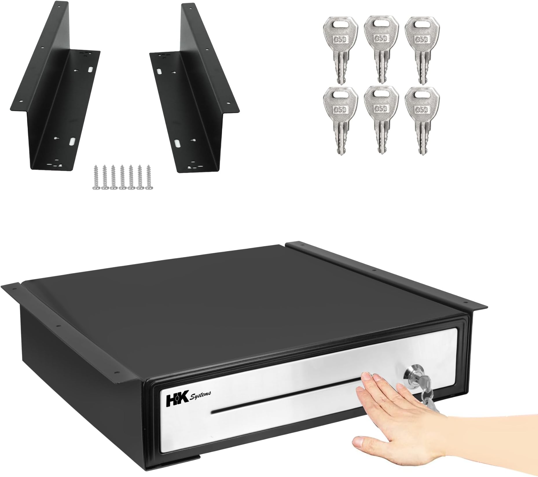 Amazon.com : Skywin Cash Drawer Under Counter Mounting Brackets - Heavy Duty Steel Mounting ...