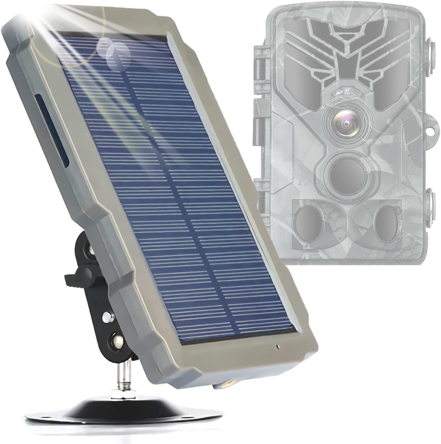 Amazon.com : Trail Camera Solar Panel, SUNTEKCAM Solar Battery Charger ...
