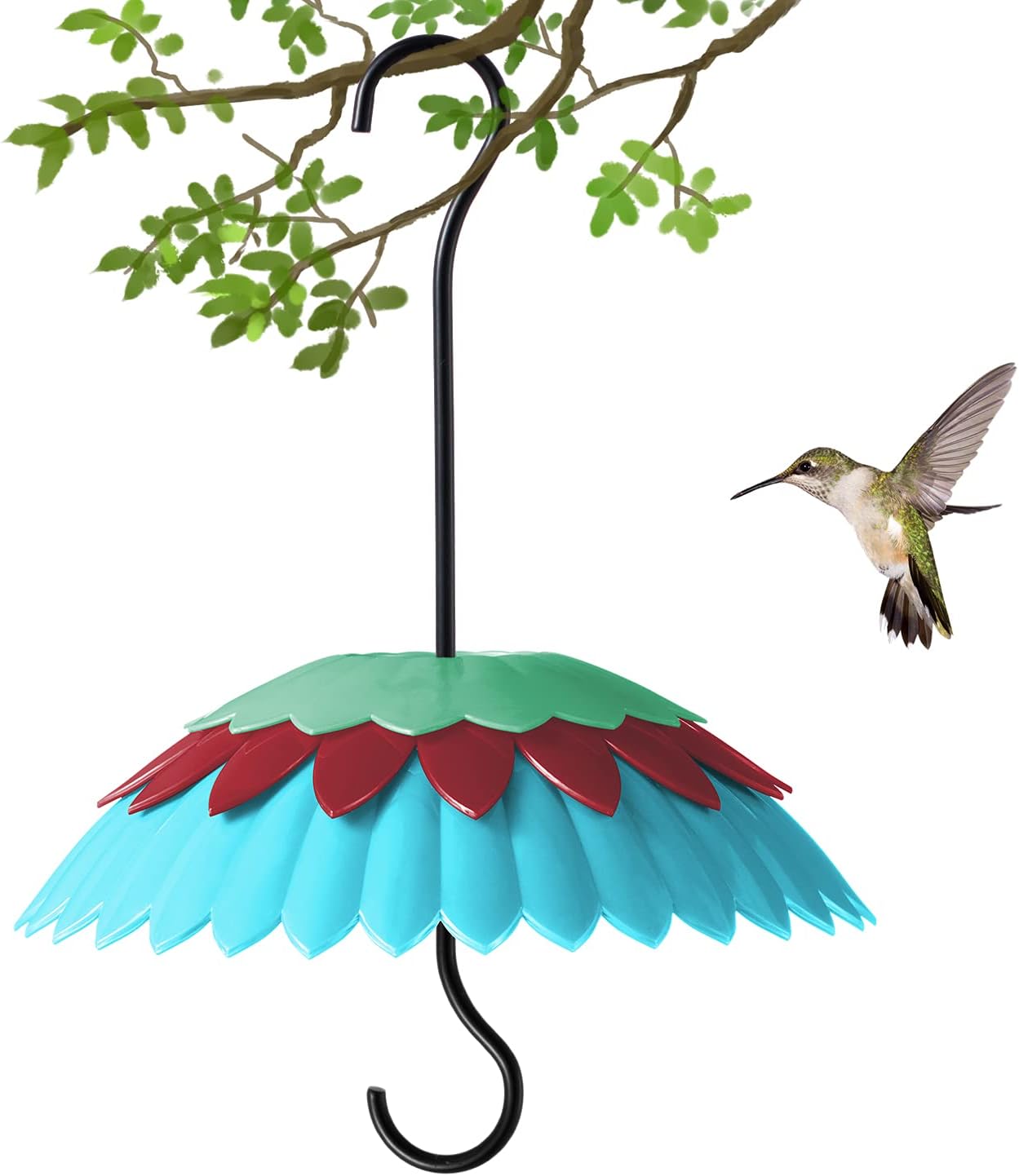 Amazon.com : 13" Glass Rain Cover for Bird Feeder Outdoors - Baffle on ...
