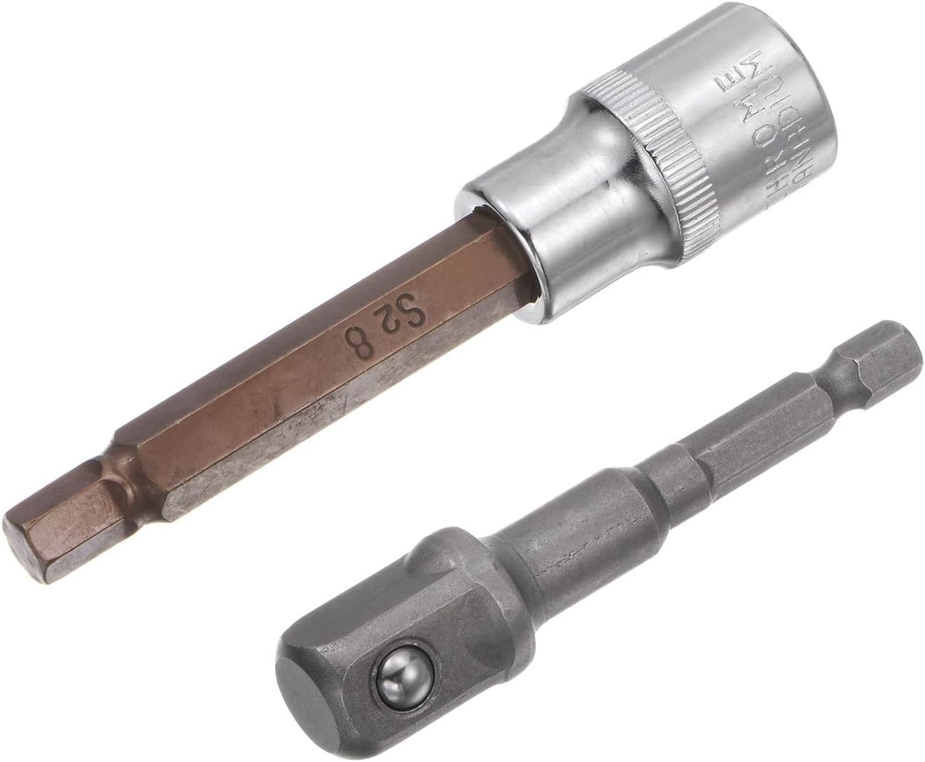 Amazon.com: uxcell H8 Hex Bit Socket, 1/2" Square Drive CR-V Sockets ...