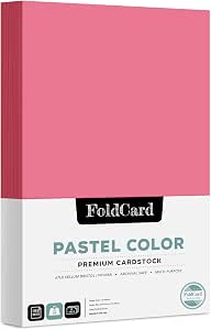Amazon.com : Cherry Pastel Color Cardstock Paper – Great for Arts ...