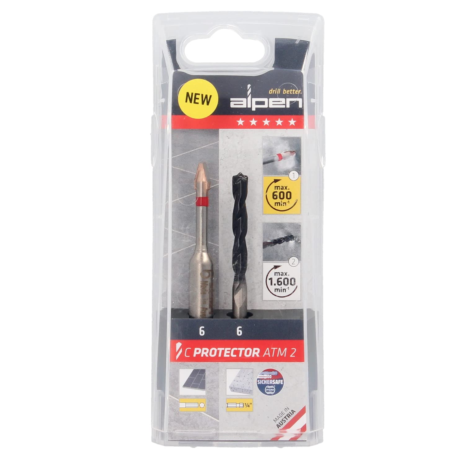 Snapklik.com : ALPEN 303062100 Drill Bit Set C Protector + Professional ...