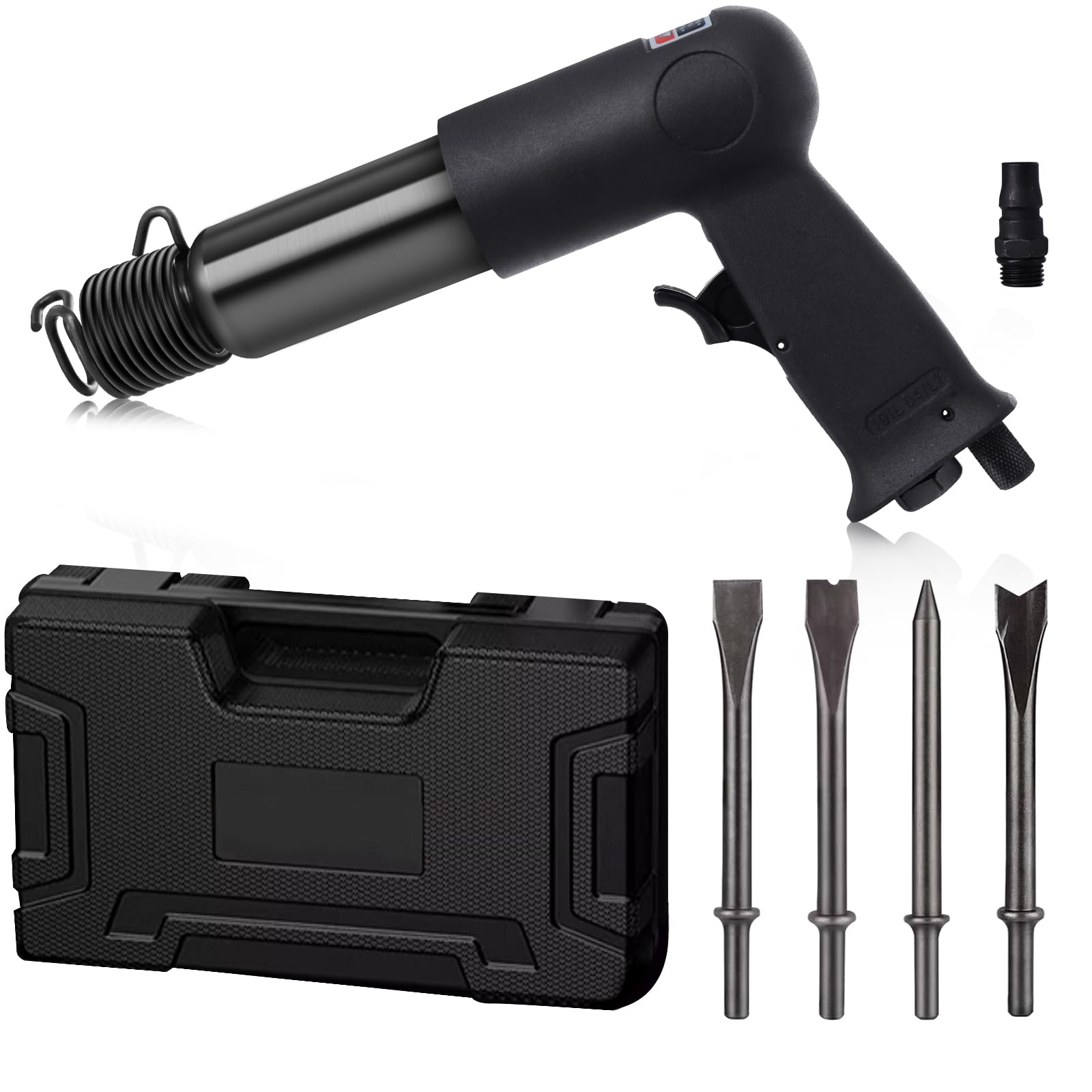Amazon.com: Long Barrel Air Hammer Kit, Includes 4 Types of Chisels ...