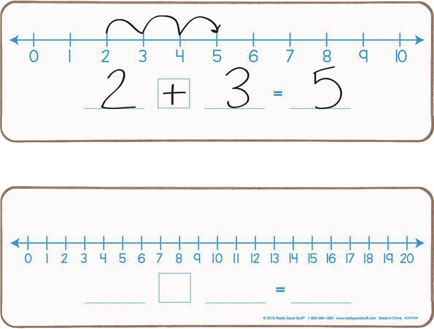 Amazon.com: Really Good Stuff Number Line Dry Erase Boards – Two-Sided ...