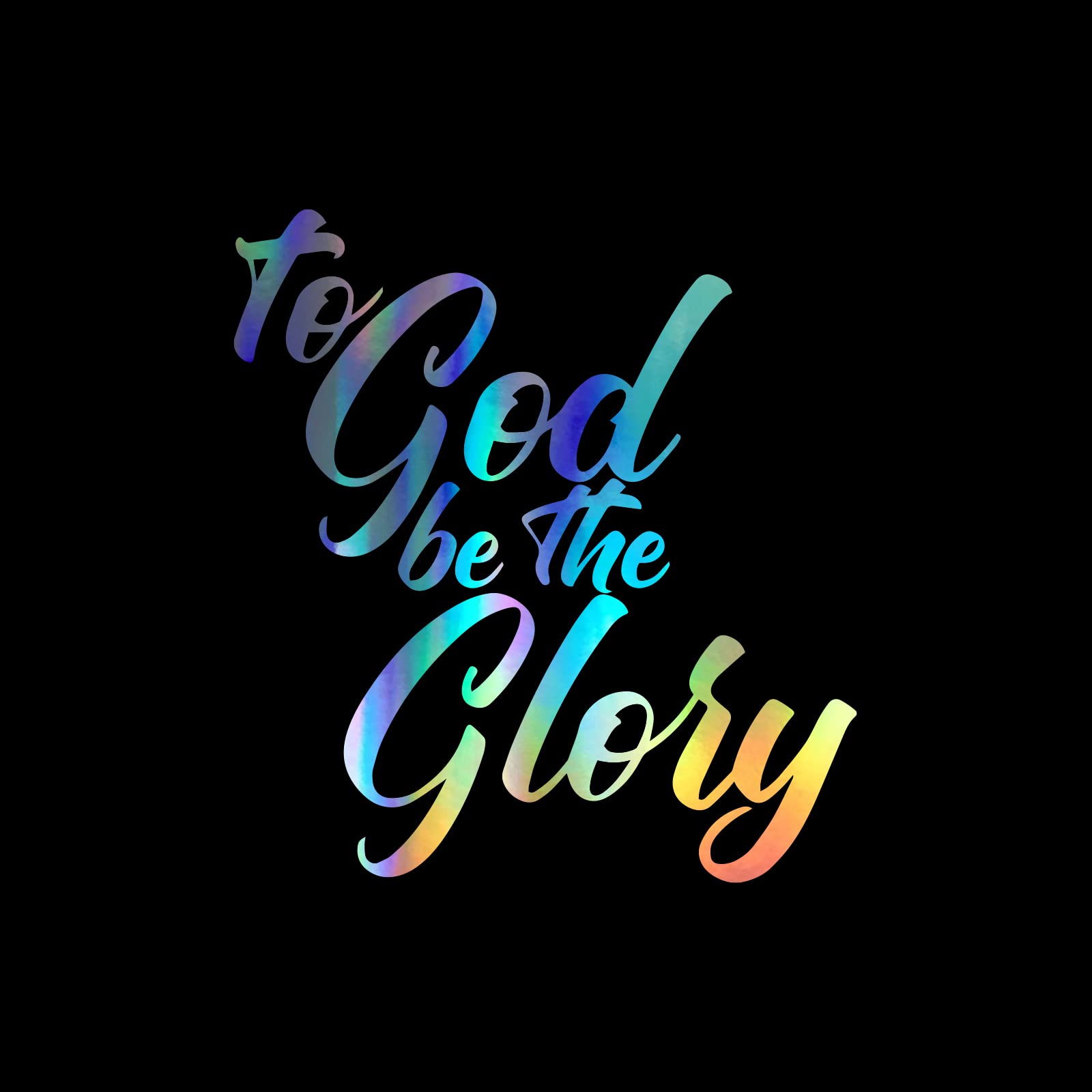 Amazon.com - to God Be The Glory Decal Vinyl Sticker Auto Car Truck ...