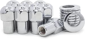 Amazon.com: 10 Lug Nuts 12X1.5 Chrome Dome Top Nut .75 Shank Cragar ...