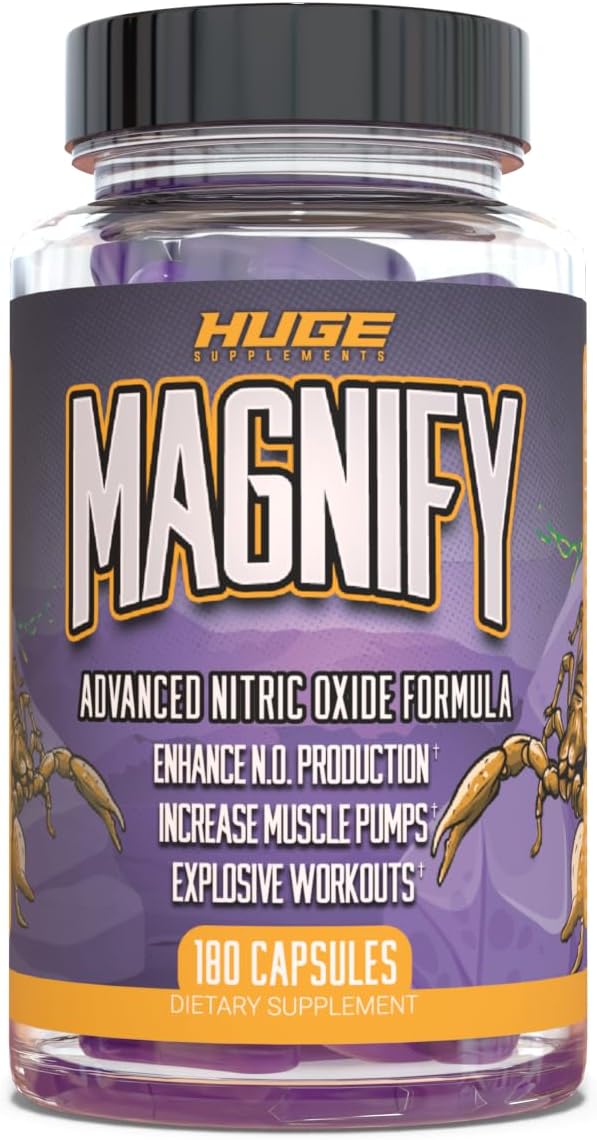 Huge Supplements, Magnify Suplemento de óxido nítrico, refuerzo ...