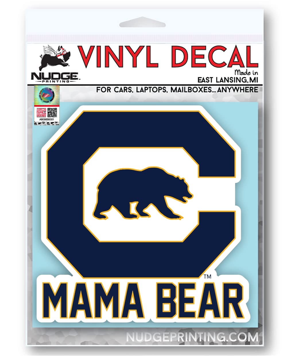 Berkeley Bear Logo Vinyl UC Berkeley Cal Bears Decal Window/Bumper