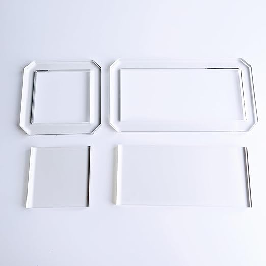 Amazon.com: 2 Pack Rectangle and Square Templates for Cutting Perfect ...