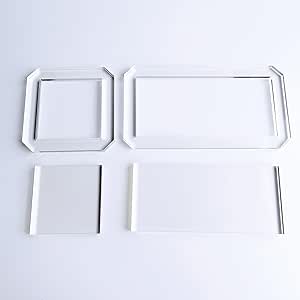 Amazon.com: 2 Pack Rectangle and Square Templates for Cutting Perfect ...