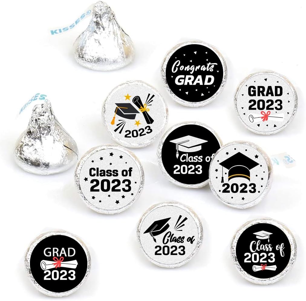 Amazon.com: 216 New Graduation Party Cap Class of 2024 Favor Kisses ...