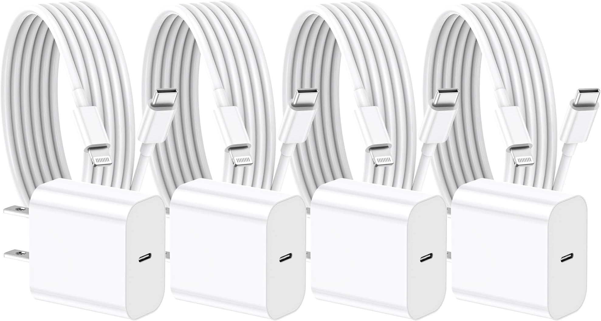Amazon.com: GAOJIXING 4-Pack USB-C Fast Charger for iPhone, 20W PD ...